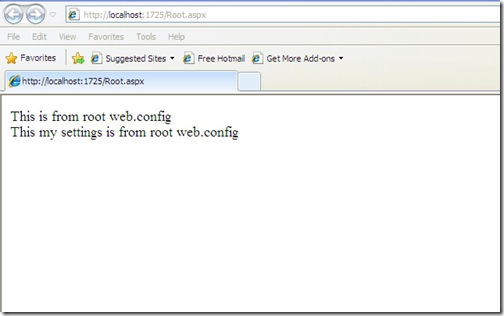 Working With More Than One web.config Files in an asp.net Application